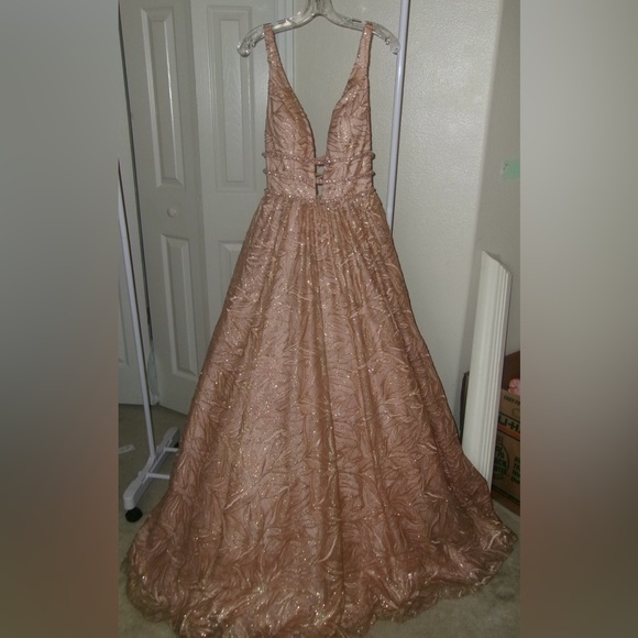 Jovani | Dresses | Jovani Rose Gold Prom Dress | Poshmark